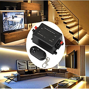 DC 12V 24V LED Dimmer Switch LED Light Strip Dimmer with Remote Control Adjust Brightness ON/Off Switch