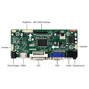 VSDISPLAY 10.4" 10.4 inch 800X600 LCD Screen Replace G104SN03 V1, with HD-MI VGA DVI LCD Controller Board M.NT68676