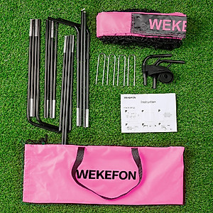 WEKEFON Soccer Goal 5' x 3.1', Pink, Portable for Backyard Games & Training, 1 Pack