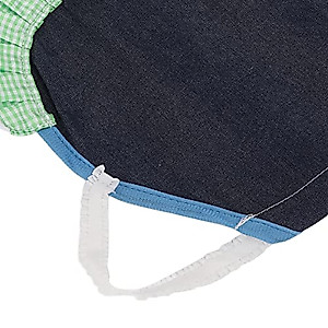 GLOGLOW Chicken Saddle Hen Apron, Chicken Saddle Feathers Protective Poultry Wing Back Protector Warm Comfortable Hens Back Wing Protection with Elastic Straps for Hen Care Supplies(Blue Cowboy)