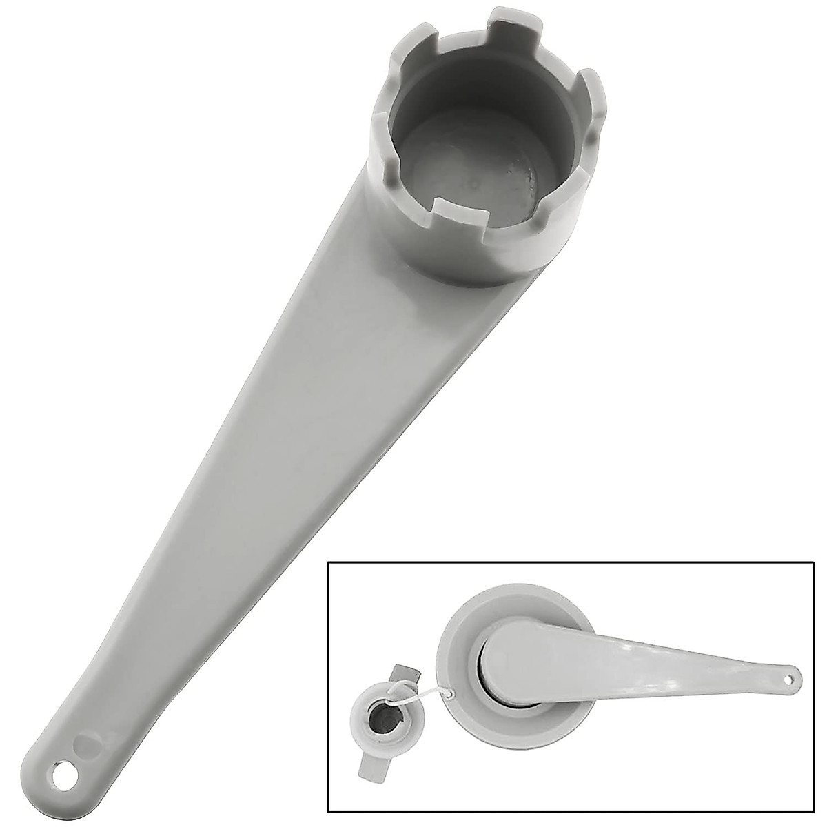 E-outstanding Air Valve Wrench Gray 6-Groove PVC Inflatable Boat Air Valve Spanner Release Valve Safety Lever Repair Kit