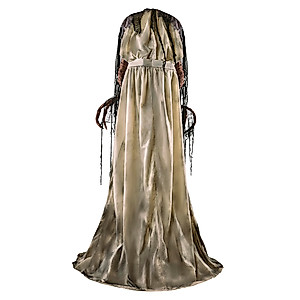 Spirit Halloween 7 Ft Darling Dolly Animatronic | Animated Decoration | Lurching Forward Motion | Blue Light Up LED Eyes | Plays Sounds