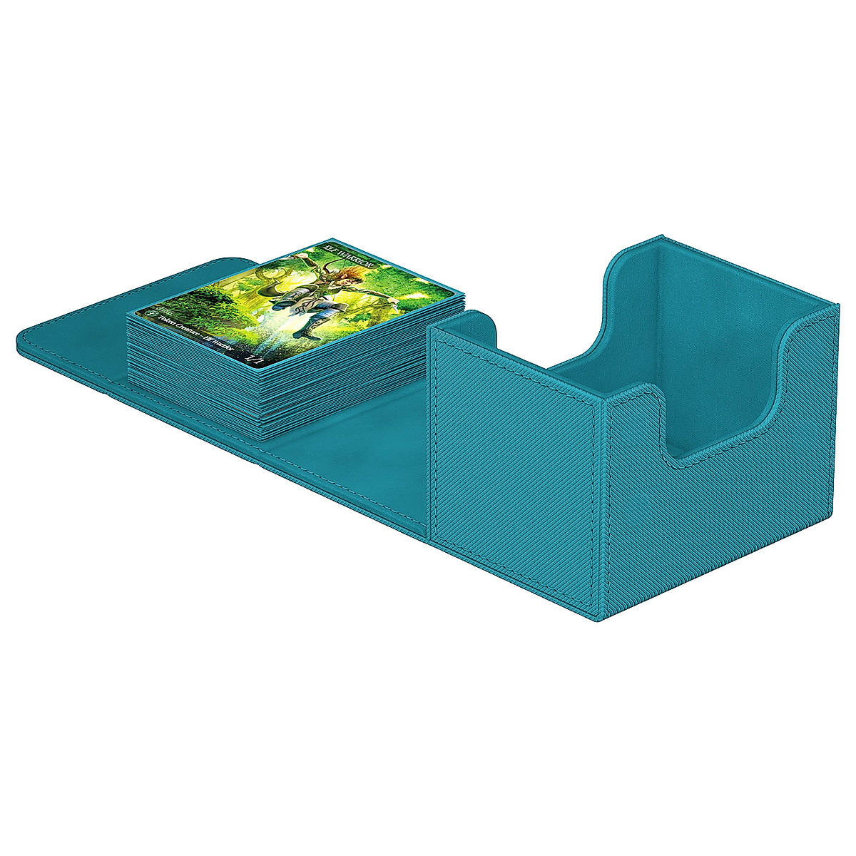 Ultimate Guard Sidewinder 100+, Deck Box for 100 Double-Sleeved TCG Cards, Petrol, Magnetic Closure & Microfiber Inner Lining for Secure Storage