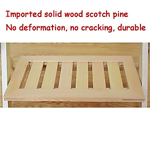 ELEdvb Luggage Rack Luggage Rack with Shoe Shelf Hotel Room Foldable Solid Wood Suitcase Holder Luggage Rack Shelving Suitcase Backpack