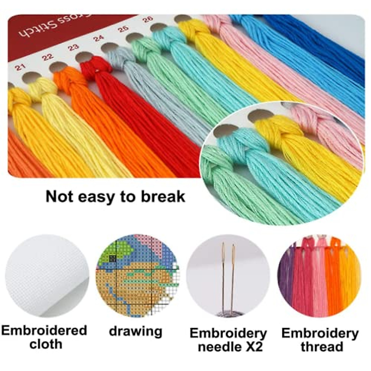 Eiialerm Cross-Stitch Kits Black Pug 11CT Printed Beginners Cross Stitch Kits,Stamped Embroidery Kits for Adults Wall Art Home Decoration -16x20 Inch