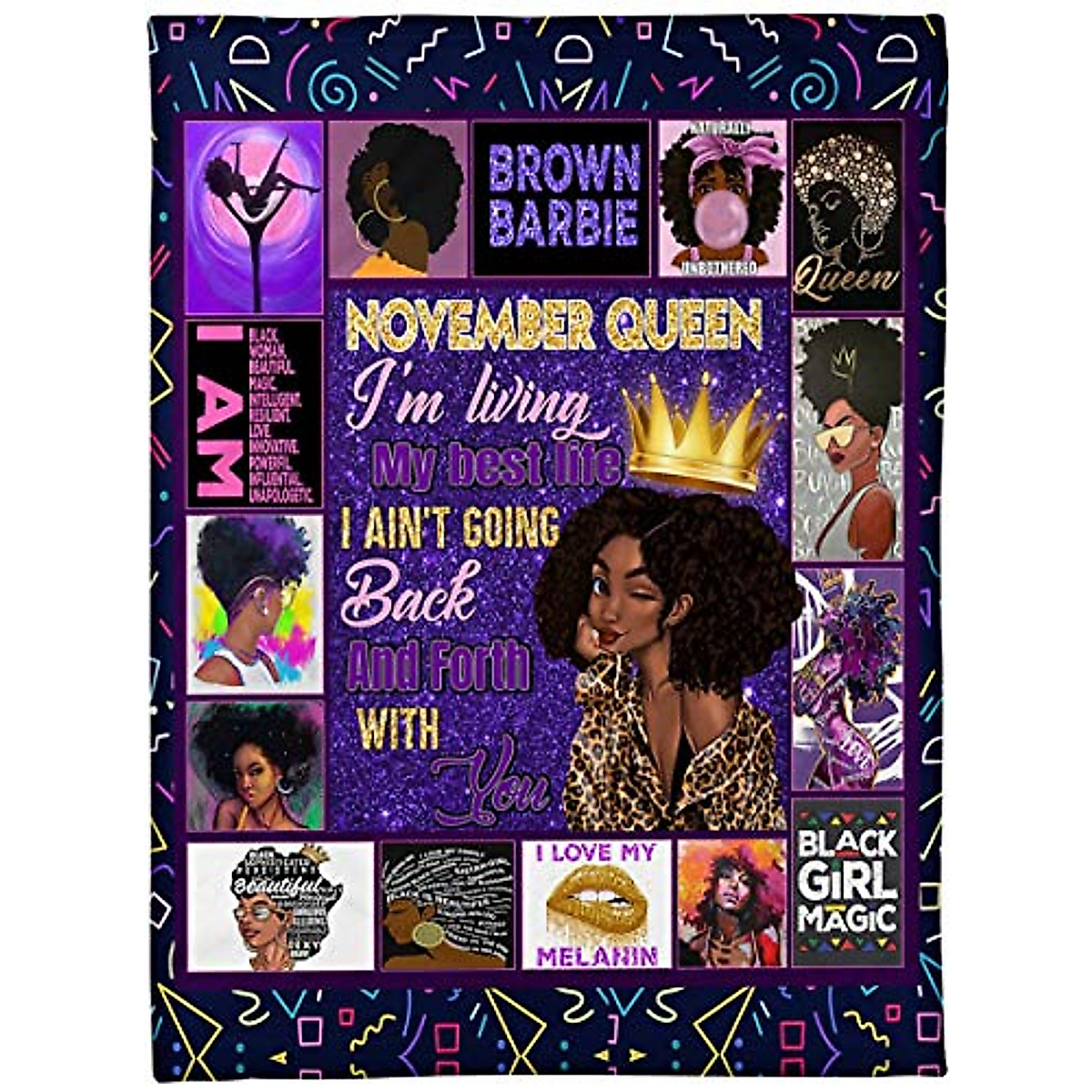 Cholyme LLC Best Friend Blanket, Sofa Blanket, November Queen Blanket Gifts for Friends Female, Sisters Gifts from Sister, Throw Blanket, Baby, Mom, Son (30" X 40")