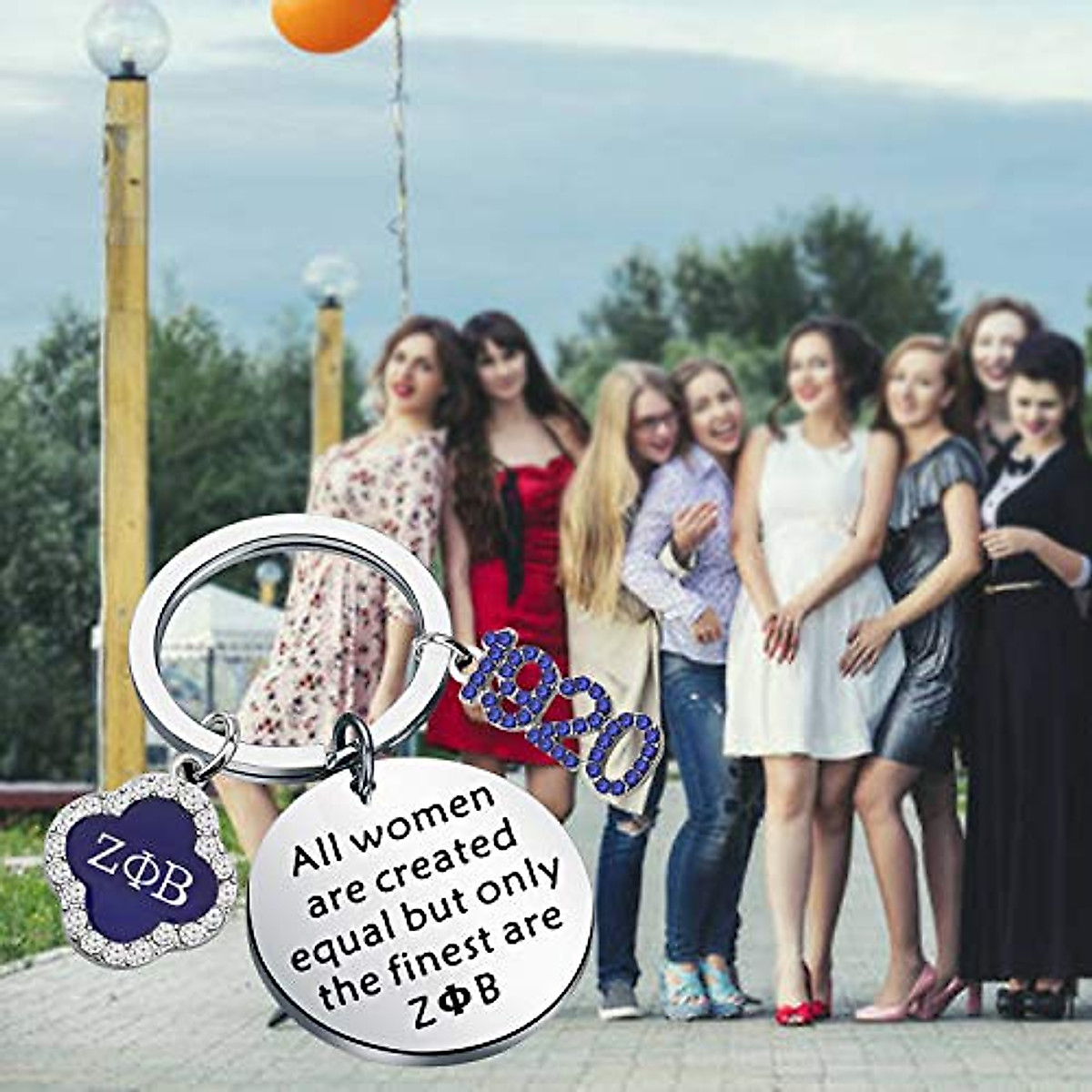 SEIRAA Gift Sorority Finer Women Gift for Her All Women are Created Equal But Only the Finest are Keychain (Keychain)