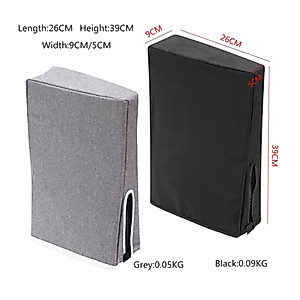 Console Cover for PS5 Console Protection Dust Cover PS5 Dustproof Anti-Scratch Anti-Fall Waterproof Protector Case for Sony Playstation 5 dust Protection Sleeve with dust Plug (Grey)