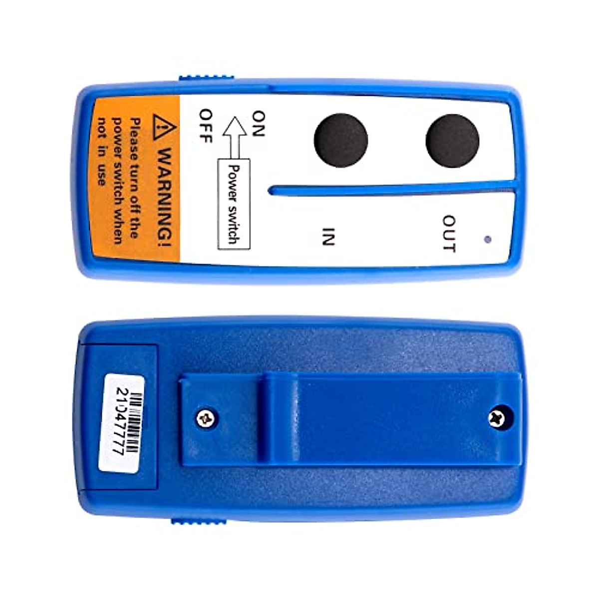 Wsays Wireless Winch Remote Control 100FT 12V Switch Handset Compatible with Most Brands of Recovery Blue with Twin Handset