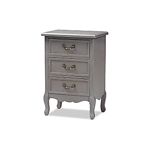 Baxton Studio Nightstands, Gray