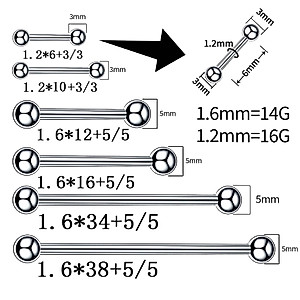 Tustrion 80PCS Nose Piercing Kit for All Body Piercings Stainless Steel Piercing Jewelry with 12G 14G 16G 20G Piercing Needles for Ear Cartilage Tragus Nose Septum Lip Eyebrow