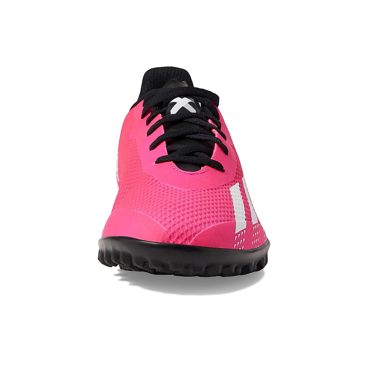 adidas X SPEEDPORTAL.4 Turf Soccer Shoe, Team Shock Pink/White/Black, 3.5 US Unisex Little Kid