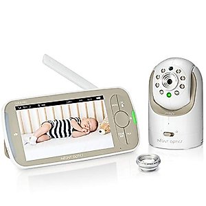 Infant Optics DXR-8 PRO Video Baby Monitor, 720P HD Resolution 5" Display, Patent-Pending A.N.R. (Active Noise Reduction), Pan Tilt Zoom, and Interchangeable Lenses
