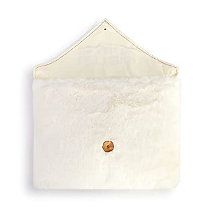 DEMDACO Letters to Santa White and Red 12 x 18 Inch Pocket Christmas Throw Pillow