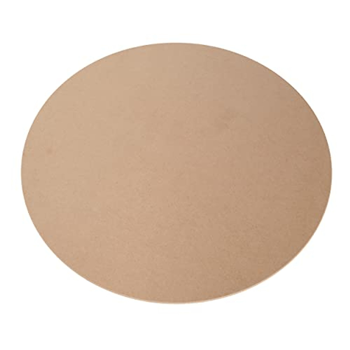 SSWBasics 30 Inch Round Wood Display Table - 250 Pound Weight Capacity - Medium Density Fiberboard - Compatible with Round Tablecloths up to 88 inches - 2 Part Interlocking Finger Groove Base