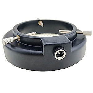 QAREQU 144 LED Ring Light External Adjustable Dimmer Adapter for Camera Microscope Brightness
