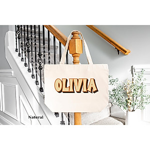 Personalized Tote Bag With Zipper, Bachelorette Gift, Wedding Gift, Tote Bag With Zipper, Custom Tote Bag, Customized Gift Bag