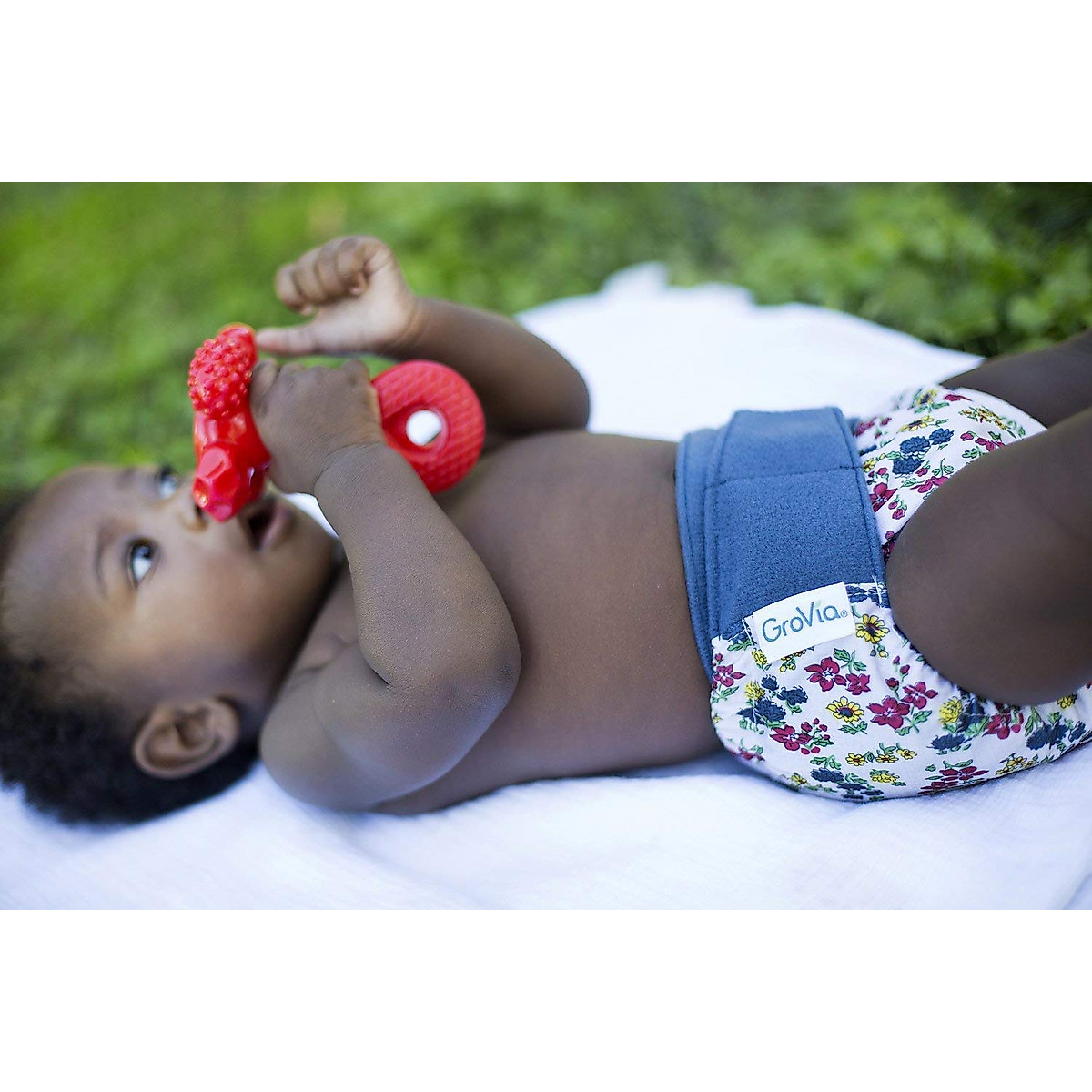 GroVia Reusable Hybrid Baby Cloth Diaper Hook & Loop Shell (Marsala)