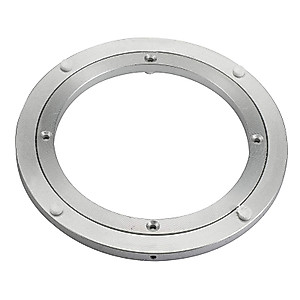 BlueNatHxRPR 8 Inch/200mm Lazy Susan Base Only Lazy Susan Bearing Only Rotating Turntable Bearing Round Table Swivel Base for Glass Granite or Wood Kitchen Ding Table