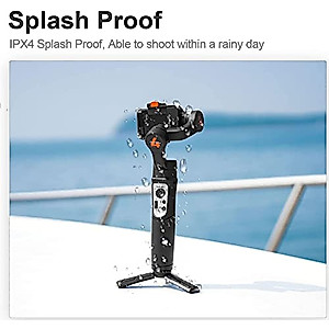 hohem iSteady Pro 4 3-Axis Gimbal Stabilizer for Gopro 11/10/9 8/7/6/5, for Osmo Action and Other Action Cameras - Support Bluetooth & Cable Control,IPX4 Splash Proof with Tripod