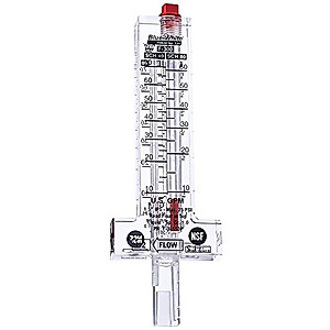 Blue-White Flowmeter for 1-1/2" PVC Pipe, Horizontal Installation
