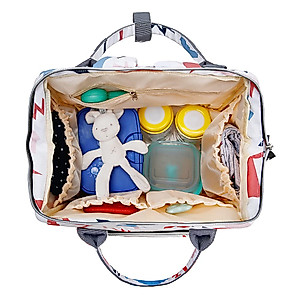 UARERISE Diaper Bag Backpack,Maternity Mummy Travel Backpack,Baby Care Nappy Bag Large capacity and Multifunction (Style 4)