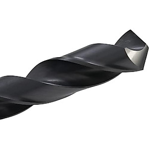 Chicago Latrobe 57725 150 Series High-Speed Steel Jobber Length Drill Bit Set with Metal Case, Black Oxide Finish, 118 Degree Conventional Point, Metric, 25-piece, 1.0mm - 13.0mm in 0.5mm increments