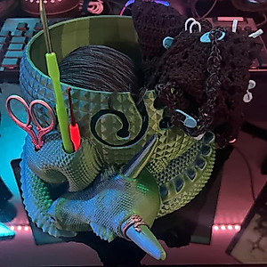 YAMSLAM Fantasy Dragon Egg Yarn Bowl for Knitting Crochet Yarn Bowl for Knitting Yarn Storage Organizer Crochet Bowl Egg Yarn Bowl Yarn Storage Organizer DIY for Knitting Crochet Skeins