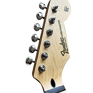 Guyker 6-in-line Vintage Guitar Lock String Tuners – Locking Tuning Key Pegs Machine Heads Replacement Parts for ST TL Style Electric Guitars Gear Ratio 1:15 – nickel