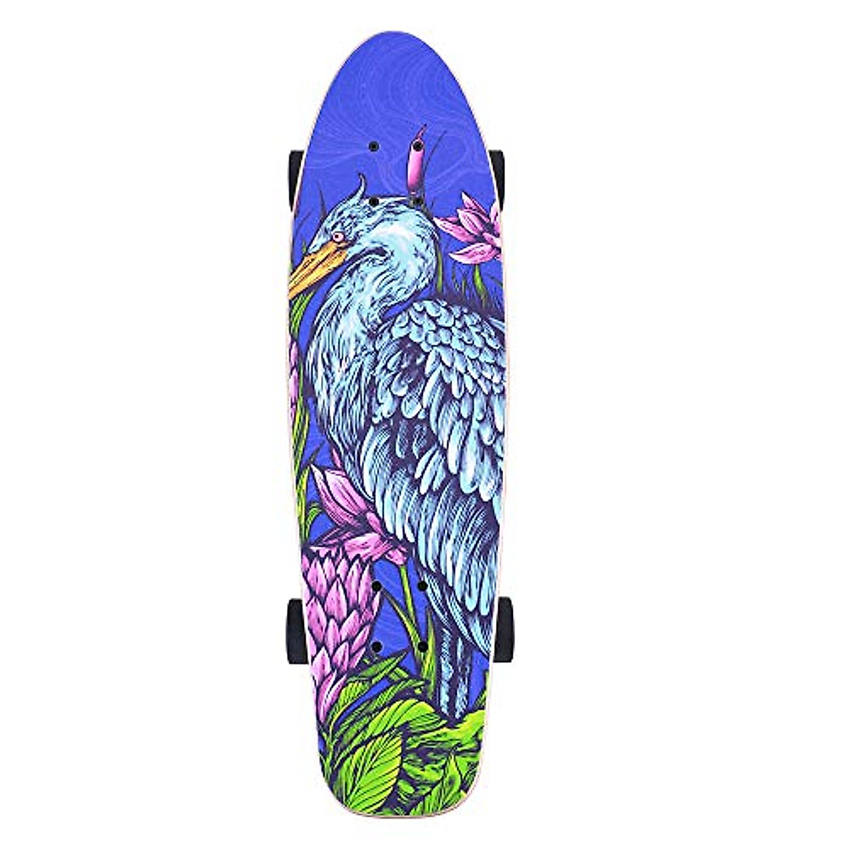 SKOCHO Complete-Standard Cruiser-Skateboards for Teens Adults-Beginners - 28"x8" Mini Short Skateboard Deck(Carne)