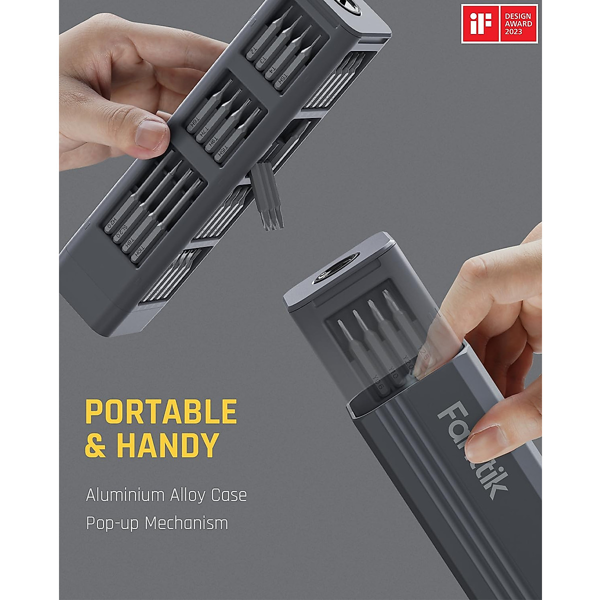 Fanttik E1 Max 3.7V Mini Precision Electric Screwdriver (5/32‘’Hex) & L1 Pro 3.7V Cordless Screwdriver (1/4''Hex)