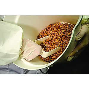 Buyers Products Walk Behind Push Snow Rock Salt Spreader 3039632R Grounds Keeper, 100 Pound Capacity, Red & Vikan Remco 63002 Color-Coded Plastic Hand Scoop, 16 oz, Green