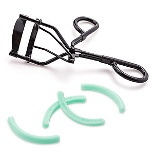 Zhehao Eyelash Curler Refill Eyelash Curler Pad Silicone Rubber Curler Replacement Refill Pad for Universal Eyelash Curler with Clear Storage Box (Blue, Light Blue, Green 2, White)