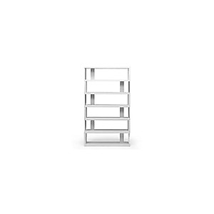 Baxton Studio Barnes 75.5-inch H 6-Shelf Bookcase, White (97-4834-HiT)