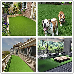 PET GROW Artificial Grass Turf 10FTX20FT(200 Square FT), Realistic Indoor Outdoor Garden Lawn Landscape Patio Synthetic Turf Mat- Thick Fake Faux Grass