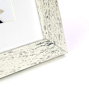 Scholartree Rustic White Wooden 11x14 Picture Frame set of 2,Display 11x14 without Mat or 8x10 with Mat，Wall Gallery Photo Frames