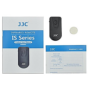 JJC Wireless Infrared Shutter Release Remote Control for Canon Rebel T7i T6i T5i T4i T3i SL1 EOS R5 R6 7D Mark II 6D Mark II 5D Mark IV III 5DS 90D 77D 80D 70D M6 M5 M3 Replaces Canon RC-1/RC-6 Remote