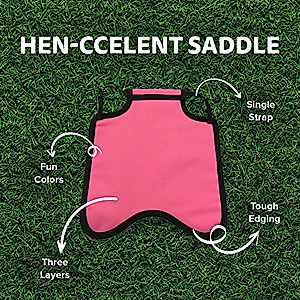 Hen Saver Hen Apron/Saddle, Single Strap, X-Large, Awareness Pink