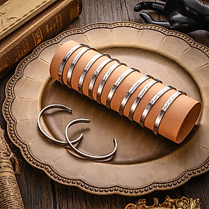 Funtery 12 Pcs Christian Bracelet Engraved Bible Verse Jewelry for Women Religious Baptism Gifts Inspirational Scripture Open Cuff Bangle Confirmation Gifts for Girls Friend Encouragement (Classic)