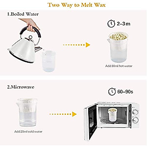 Nose Wax Kit, 100g Wax, 30 Applicators. Nose Ear Hair Instant Removal Kits from Wokaar (15-20 Times Usage).Nasal Waxing Kit for Men and Women, Safe Easy Quick & Painless.10 Mustache Guards