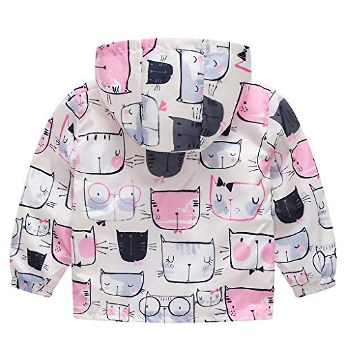 TIEVOSA Toddler Baby Little Boys Girls Toddler Kids Baby Girls Boys Cartoon Cat Car Spring Hooded Preemie Twin Girl Outfits