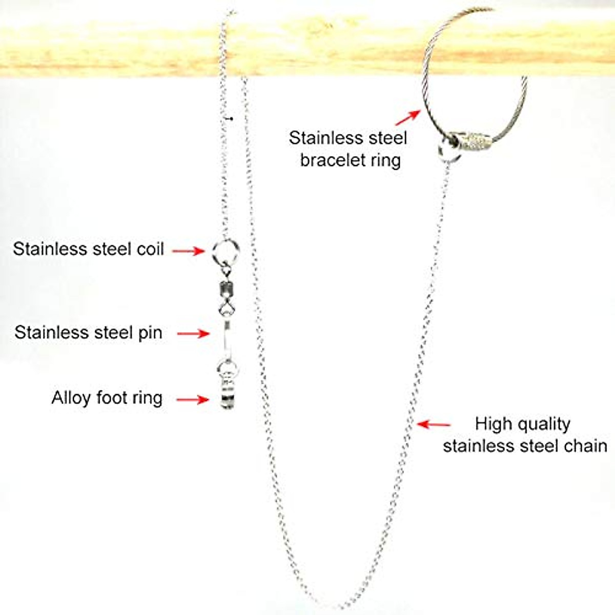 Parrot Bird Harness Leash Anti-bite Outdoor Flying Training Rope Pet Supplies for Macaw African Greys Parakeet Cockatoo Cockatiel Lovebird