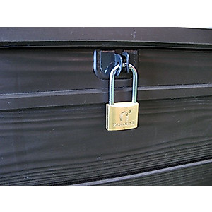 Keter Brightwood 120 Gallon Resin Large Deck Box for Patio Garden Furniture, Outdoor Cushion Storage, Pool Accessories, and Toys, Grey