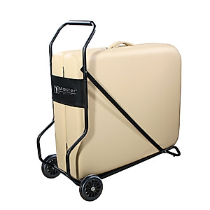 Master Massage Universal Massage Table Cart, 1 Count (Pack of 1), Black