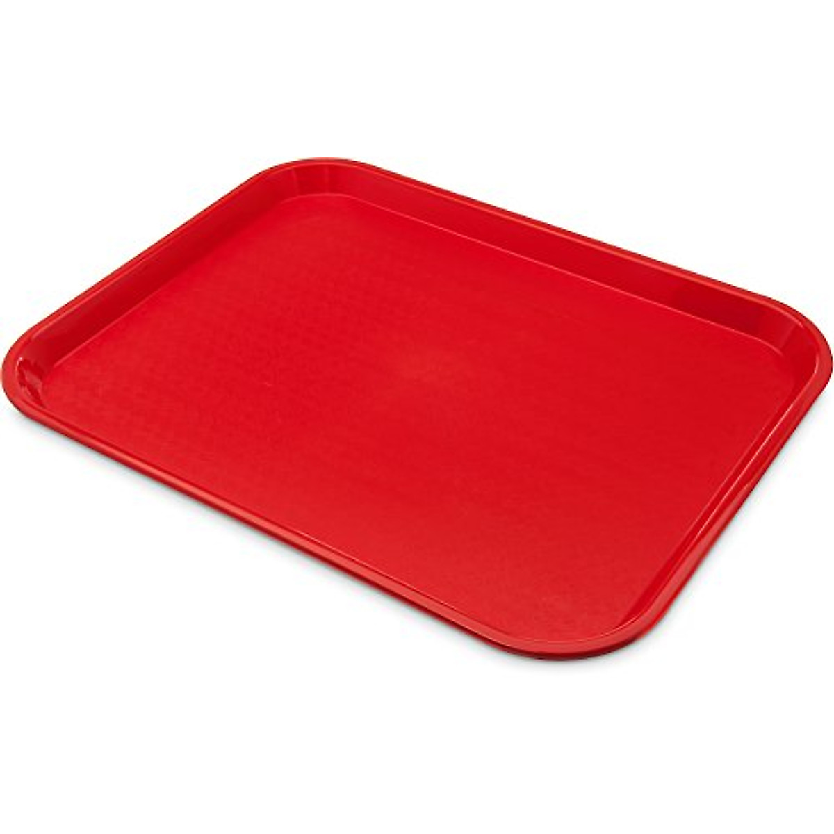 Carlisle FoodService Products Cafe Plastic Fast Food Tray, 14" x 18", Red