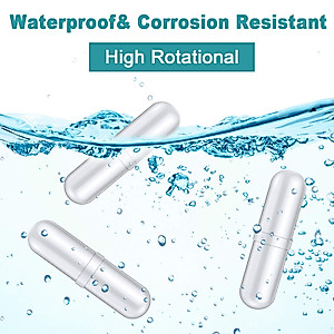 Magnetic Stir Bar White Stir Rod Magnetic Stir Plate with Ring Shape Magnet Stirrer Mixer Stirring Bar for Laboratory (16 Pieces,35 mm/ 1.38 Inch)