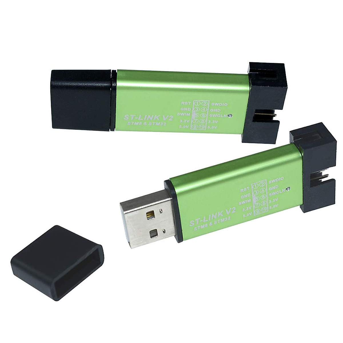 Aideepen ST Link V2 Programming Unit Mini STM8 STM32 Emulator Downloader M89 New (Random Color)