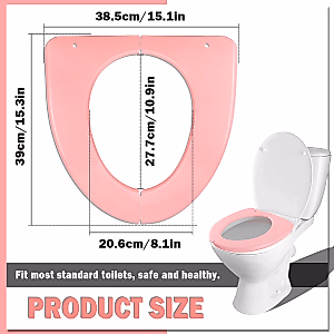 LNQ LUNIQI Adult Folding Toilet Pad Toilet Seat Plastic Toilet Cushion Washable Foldable Portable Toilet Seat Cover for Home Travel Office