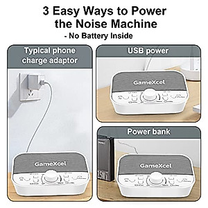 White Noise Machine 38 Sounds Baby Sound Machine for Sleeping Built in Dual Speaker with USB Charger Timer Memory Sound Therapy for Adults Home Office