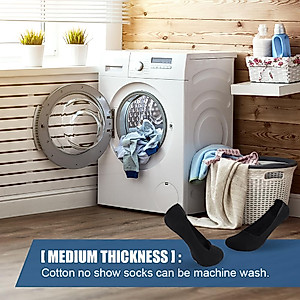 COTTGREEN No Show Socks Men,No Show Socks Womens Size 7-9-11,Anti-slid Invisible Socks For Men Moisture Wicking Cotton Socks|9 Packs Black